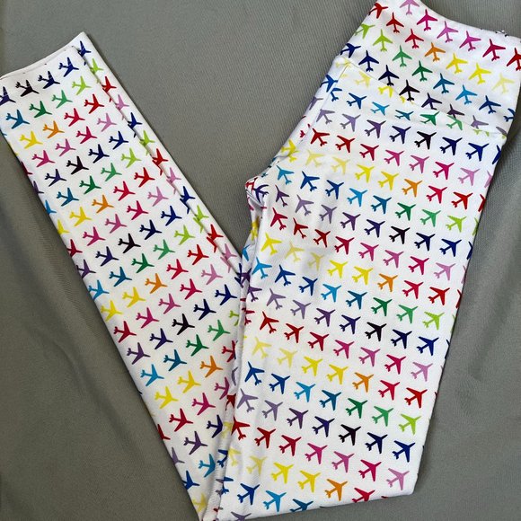 Goldsheep | Pants & Jumpsuits | Goldsheep Airplane Print Leggings ...